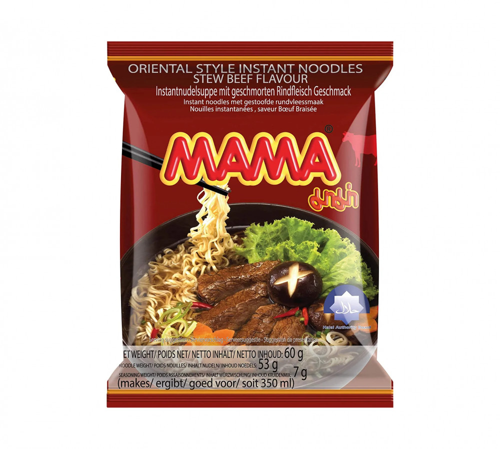 Mama Instant Tészta Leves Marhahús ízú 60g - Vinkin diszkont
